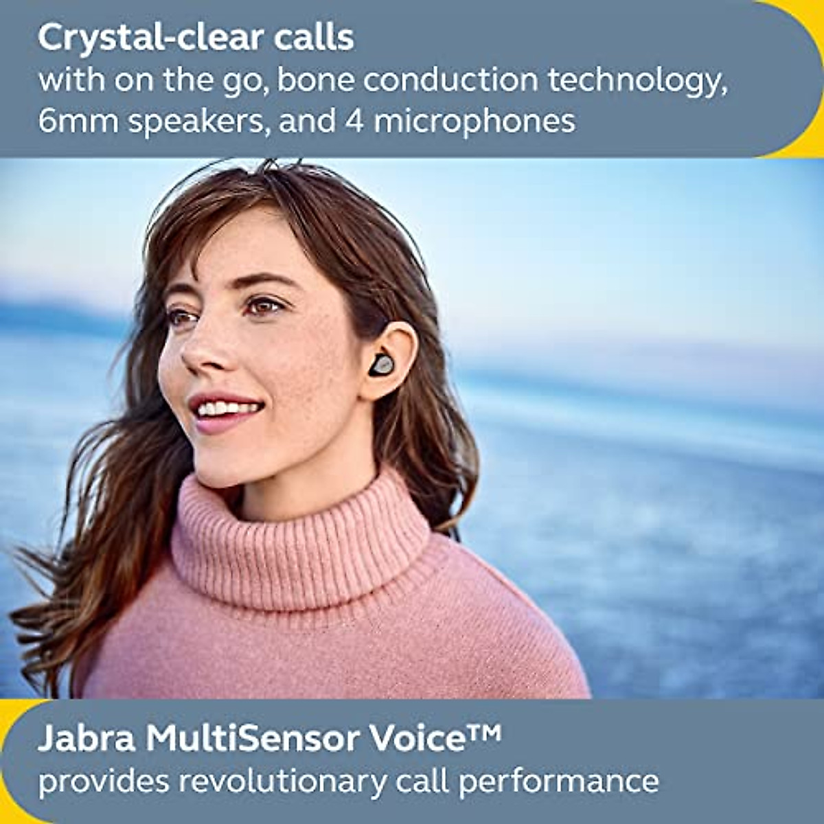 Jabra Elite 7 Pro in Ear Bluetooth Earbuds - Adjustable Active Noise Cancellation True Wireless Buds in a Compact Design MultiSensor Voice Technology for Clear Calls - Titanium Black