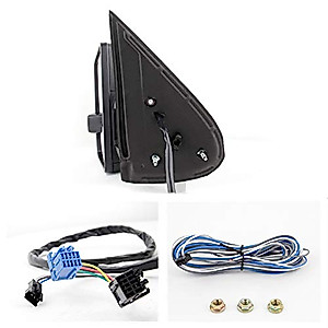 AKKON - For 03-06 Silverado Sierra Pair of Powered + Heated Glass + Sequential Turn Signal Side Black Towing Mirrors