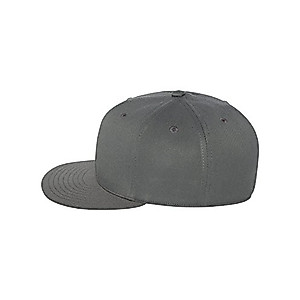 Flexfit Premium Flatbill Cap – Fitted 6210 - Large/X-Large (Dark Gray)