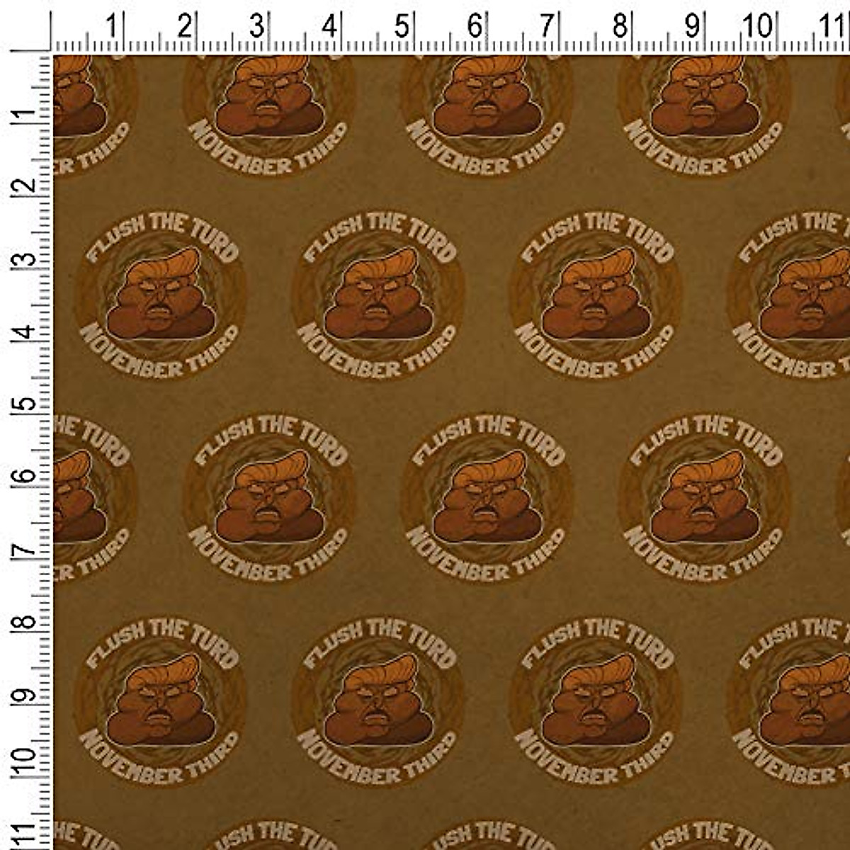 GRAPHICS & MORE Flush the Turd November 3rd Premium Kraft Roll Gift Wrap Wrapping Paper