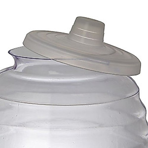 Royal Cook Vitrolero Aguas Frescas Tapadera Plastic Water Container with Lid, 3 Gallon, Clear [CONTAINER AND LID, COMPLETE SET][1 Unit]
