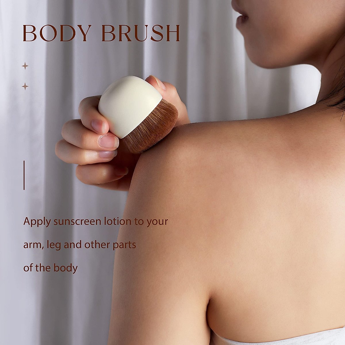 Jessup Makeup Brush, Foundation Brush Flat Top Kabuki Brush for Face Blush Liquid Powder Foundation Brush for Blending Buffing Stippling with Gift Box, Light Gray SF002