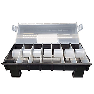 QSRProducts 7-Slot Day of The Week Covered Label Dispenser (for 3/4" or 1" Labels) - Food Sticker Holder for Inventory Management and Meal Prep, Protects Labels Inside