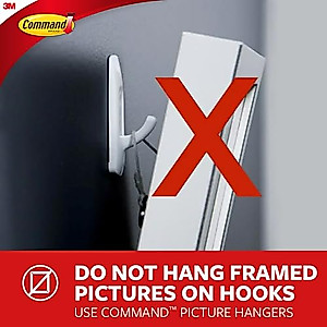 Command Small Clear Wire Toggle Hooks, 40 Hooks and 48 Command Strips, Damage Free Hanging Wall Hooks with Adhesive Strips, Adhesive Hooks for Hanging Christmas Decorations, Holds up to 0.5 lb