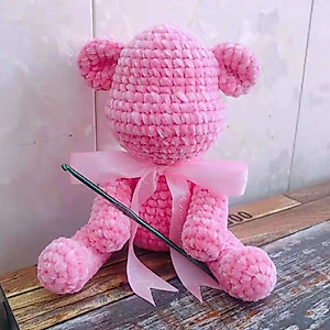 Wine Red Velvet Chenille Yarn DIY Winter Sweater Scarf Gloves Yarn Fluffy Soft Warm Yarn Accessory Yarn Knitting Materials 200g