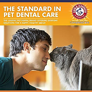 Arm & Hammer for Pets Complete Care Cat & Kitten Dental Kit | Includes 2.5 oz Tuna Flavor Enzymatic Cat Toothpaste, Cat Toothbrush, and Rubber Finger Brush for Cats