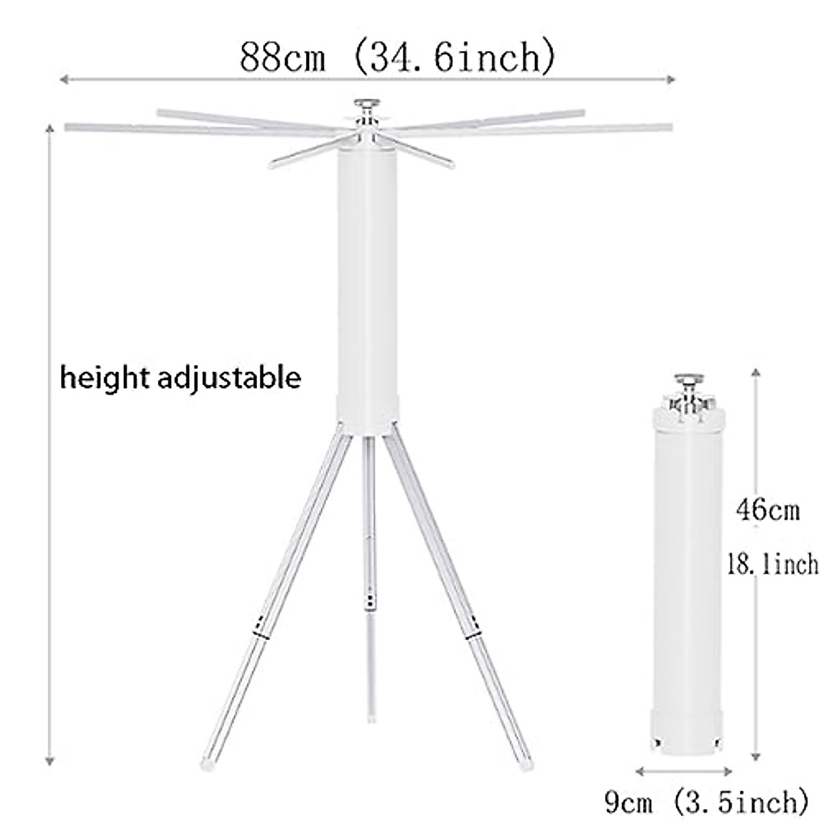 SUMECH Large Drying Rack Clothes Racks Drying Foldable Outdoor Camping Equipment Home Accessories Dormitory Pole Clothes Hanger Floor