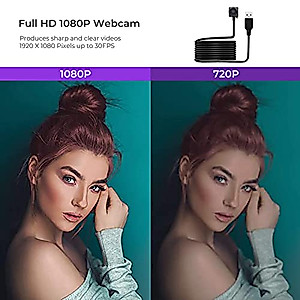 PEGATISAN Webcams,Computer Camera HD 1080P Webcam with Microphone 120°Wide-Angle 2.8 mm Lens USB Camera for Zoom/Skype/Teams, Conferencing/Calling/Gaming Laptop