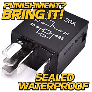 HD Switch 925-1648, 925-1648A, 725-1648, 725-1648A, 725-1648P 12V 30A Waterproof Relay Replaces Cub Cadet, MTD, Bolens, Troy-Bilt, White Outdoor, Yard Man - Dielectric Grease Incuded