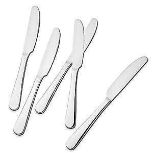 HIWARE 12-piece Good Stainless Steel Dinner Knives, 9 Inches