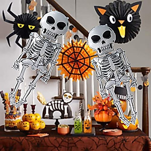 2-pack 52-inch Skull Balloon, Helium Foil Balloon For Halloween Party Decoration Supplies, Nightmare Before Christmas Balloons