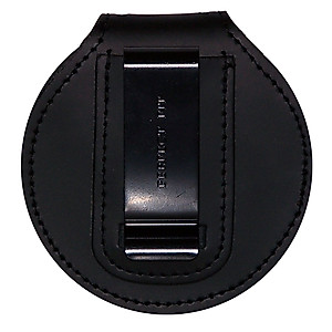 Perfect Fit Shield Wallets Florida Sheriff Five-Point Star Badge Holder (Black, Cutout PF185, 2.7 inches Tall)