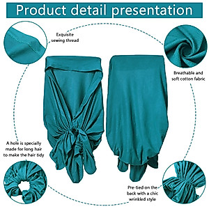 6 Pieces Head Scarf for Women Slip on Pretied Head Scarves Cancer Headwear Turban Hat Beanie Wrap (Mix Color)