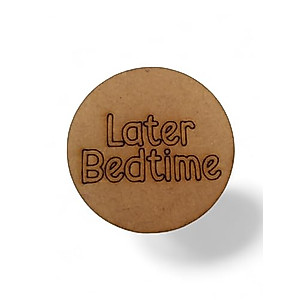 Easter Egg Tokens 30ct with Gift Bag, Personalized Tokens Available, Real Wood with 30 different engraved sayings, 6 designs, Natural Color, Easter Tokens for Kids, Activity Token (CUSTOM Token)