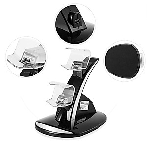Megadream PS4 Controller Charger, 4 Controller USB Charging Station Dock, PlayStation 4 Charging Station for Playstation4 / PS4 / PS4 Slim / PS4 Pro Controller
