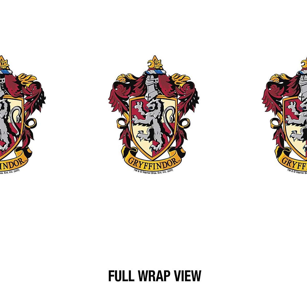 Harry Potter OFFICIAL Gryffindor Crest 24 oz Insulated Canteen Water Bottle, Leak Resistant, Vacuum Insulated Stainless Steel with Loop Cap, White