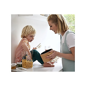 Mepal MODULA 5 Piece Food Storage Box Set for Cereal or Pasta with 3 Transparent Lids, Airtight, BPA Free, 1 Set