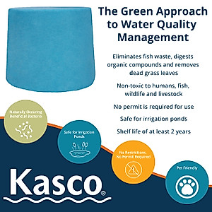 Kasco Macro Zyme Time Release Block Beneficial Bacteria Pack of 2 | Muck Remover for Ponds & Lakes | Non-Chemical Lake & Pond Treatment for Eliminating Sludge & Odors | Treats Up to 6 acre-feet 12 lb.