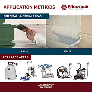 Fiberlock Lead Barrier Compound III, 1 Gallon, White, Industrial Lead Encapsulant, Forms a Barrier Between Lead Based Paint and the Environment, Ideal for Both Indoors & Outdoors