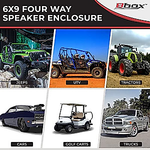 Atrend Pro Series 6x9 4 Way 6” x 9” Quad, Wedge Shaped Speaker Enclosure