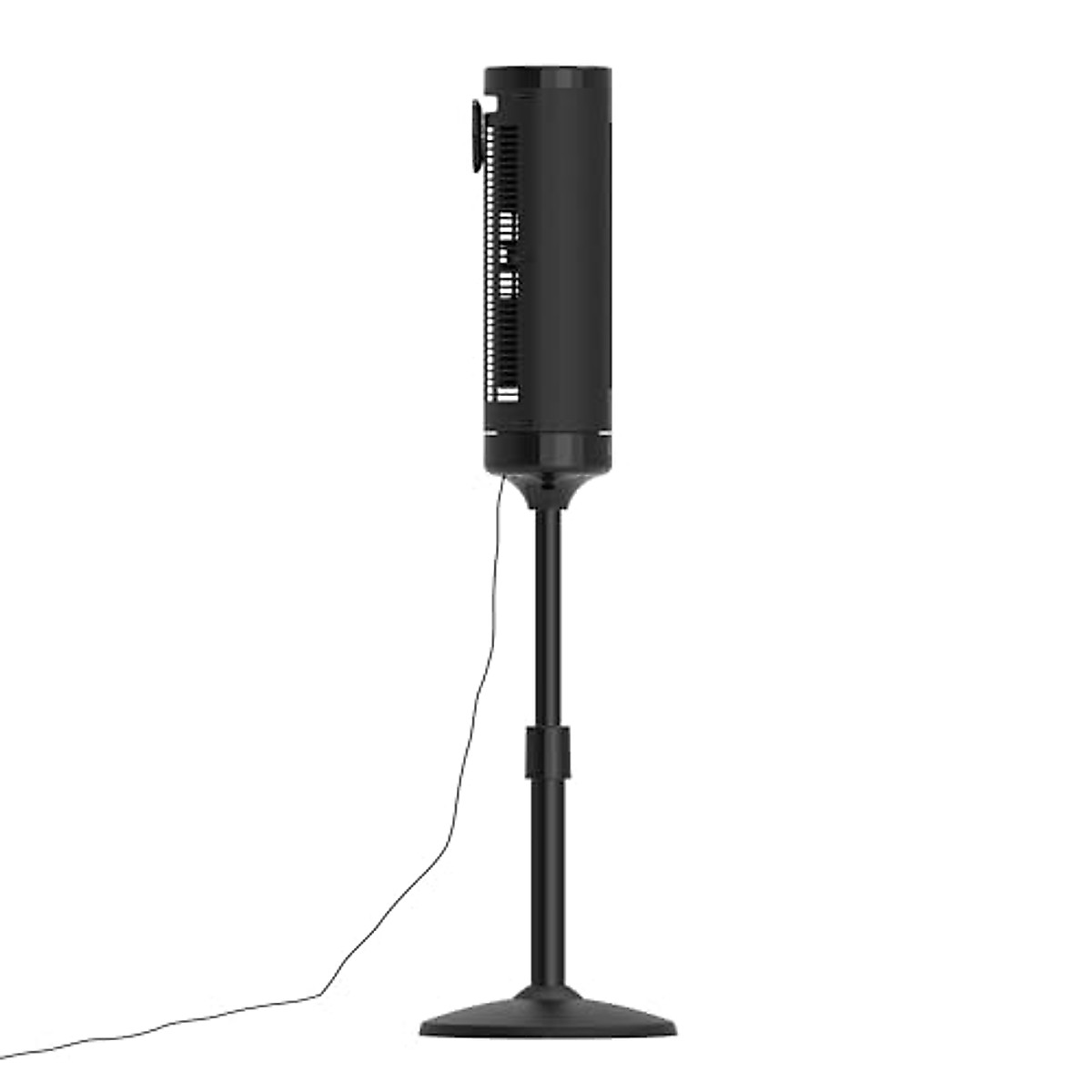 Lasko Elevation 42”-54” Adjustable Height Pedestal Tower Fans for Home, 31 ft/s Airflow, Quiet 28 dB on Low, 90° Oscillation, 12 Hour Timer, Remote Control, Black, EST100