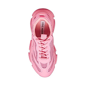 Steve Madden Women's Possession Sneaker, Hot Pink, 6