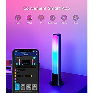 Govee LED Smart Light Bars with Camera, RGBIC Smart Backlights, Music Sync Kit Works with Alexa & Google Assistant, 23 Preset Modes DreamView LED Play Light Bar for 27-45 inch Gaming, PC, TV, Room