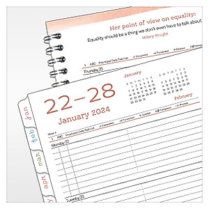 FranklinCovey - Her Point of View Weekly Wire-Bound Planner (Classic, Jan 2024 - Dec 2024)