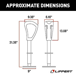 Lippert Components 643589 Smart Jack Black