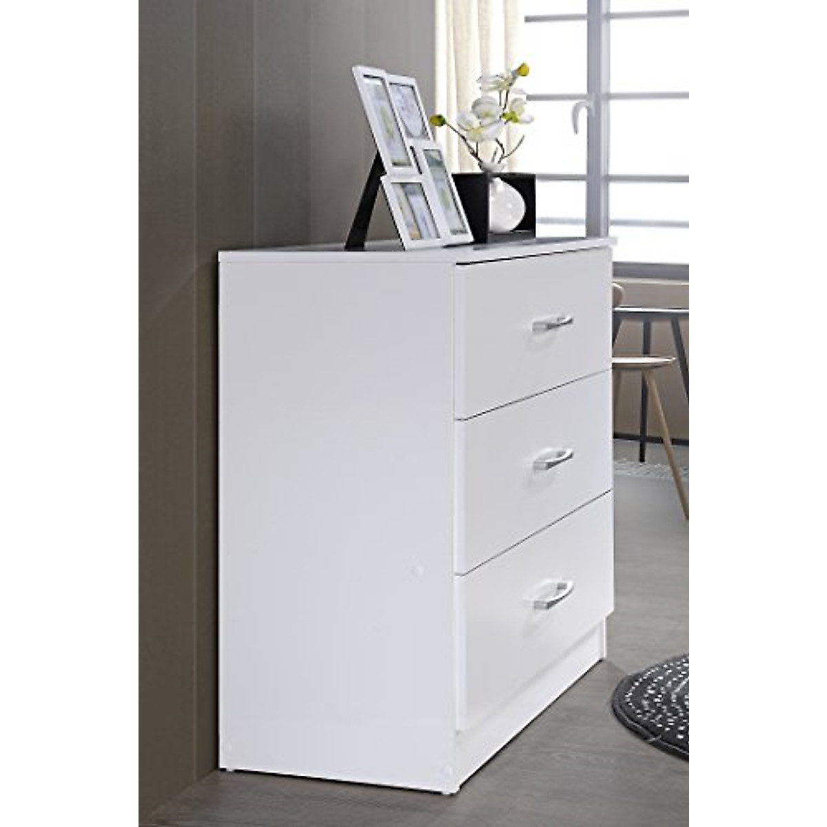 Hodedah 3 Chest of Drawers