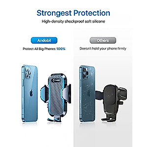 andobil [Newest & Solidest 15in Cup Holder Phone Mount, [Stable & Adjustable] Long Gooseneck Cup Phone Holder for Car Truck [Military-Grade] Fit for iPhone 14 13 12 Pro Max & All Cell Phones