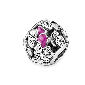 Pandora Pansy Flower Friends Charm