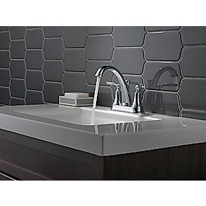 Delta Faucet Woodhurst 2-Handle Centerset Bathroom with Metal Drain Assembly, Chrome (2532LF-MPU)