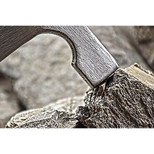 SE 22-ounce Rock Pick Hammer with Pointed Tip, 11-inch All Steel Geologist Hammer, Drop Forged Masonry Hammer with Comfortable Grip for Mining, 2lbs