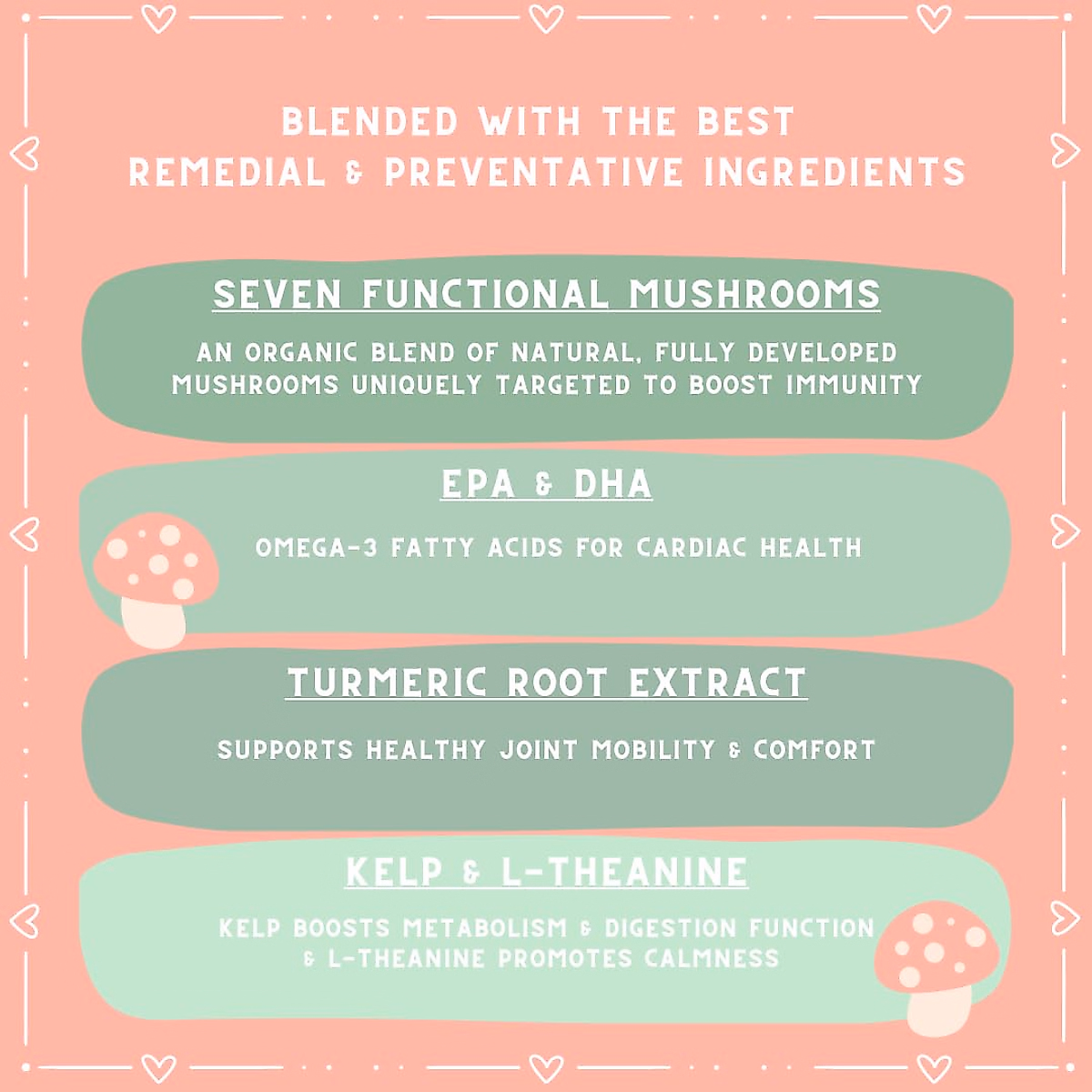 - Pup Shrooms - Mushroom Complex Soft Chews for Dogs - Lion's Mane, Turkey Tail, Shiitake - EPA, DHA, Turmeric and Organic Kelp - 160 Count - Boosts Immunity, Improves Digestion, Hip & Joint Support