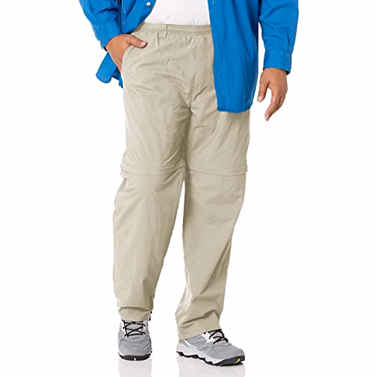 Columbia Men’s Backcast Convertible Sun Pants, Quick Drying Fossil