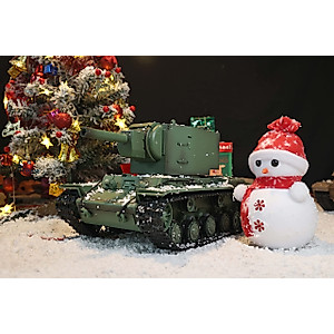 1/16 Henglong Tk7.0 Soviet Kv-2 Rc Tank Gigant 3949 Barrel Recoil Bb Airsoft Smoke Sound Effect Car Toys