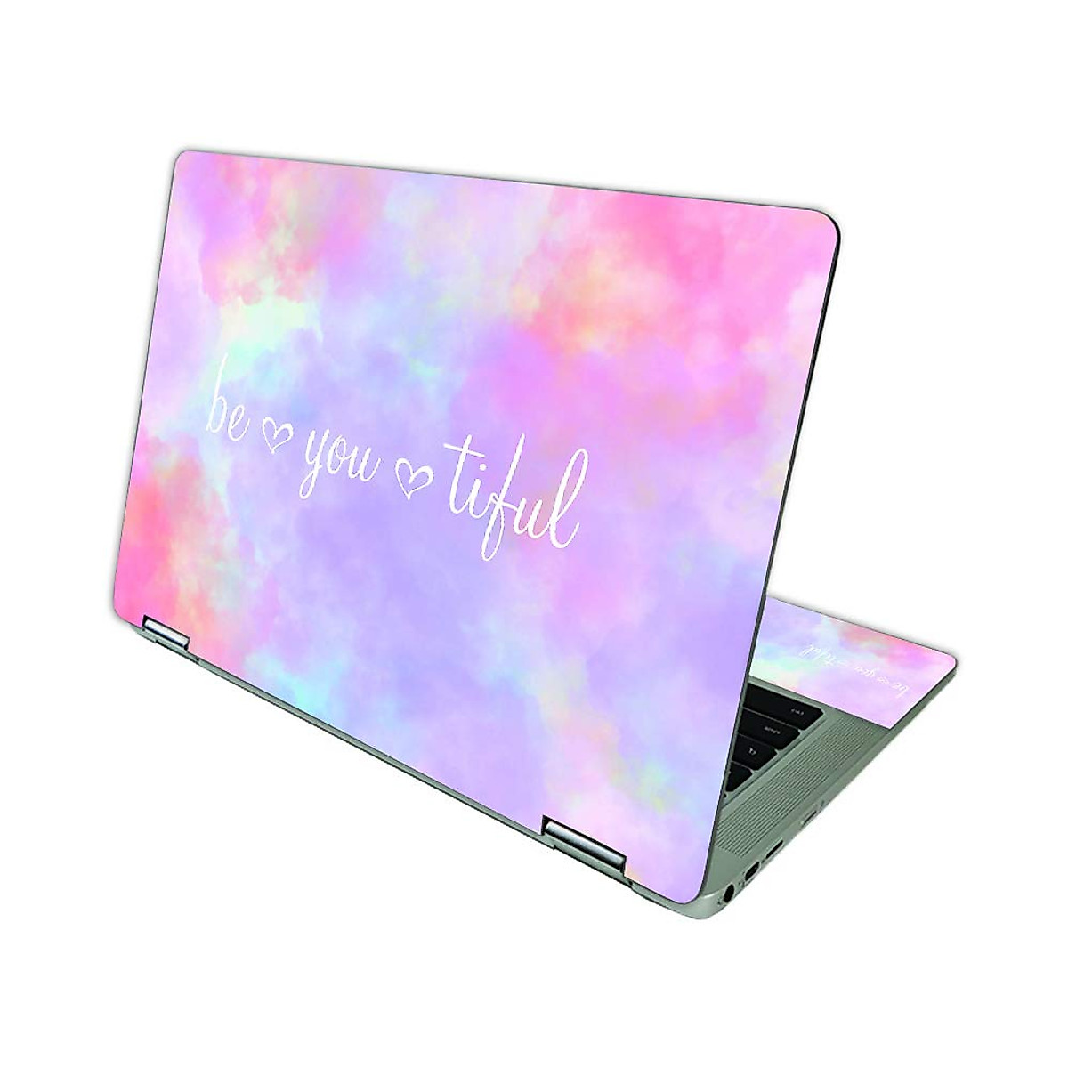 MightySkins Skin Compatible with HP Chromebook x360 14 (2021) - BeYouTiful | Protective, Durable, and Unique Vinyl Decal wrap Cover | Easy to Apply, Remove, and Change Styles | Made in The USA