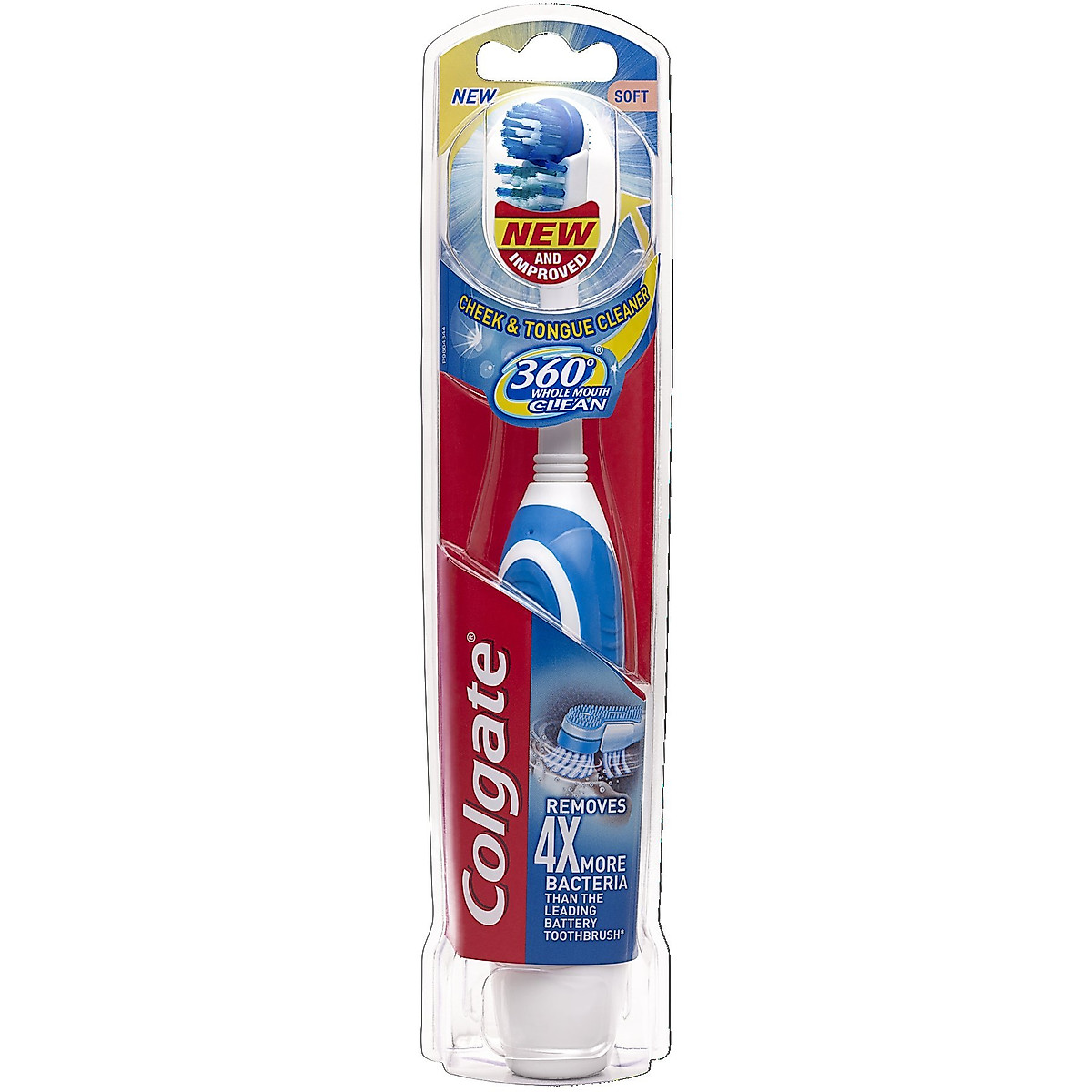 Colgate 360 Battery Toothbrush, Soft,( Pack of 1)