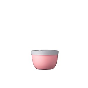 Mepal, Snack Pot Mini with Airtight Lid for Fruit or Popcorn, Portable, BPA Free, Nordic Pink, Holds 12 oz, 1 Count