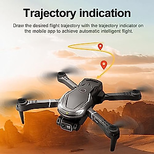 Drone with Dual 4k Wide Angle HD Wifi Camera Remote Control Toys Gifts for Boys Girls with Altitude Hold Headless Mode, Add Music Zoom Function, 3-Level Flight Speed (Black)