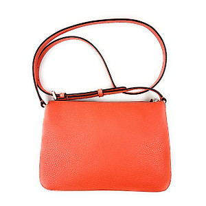 Kate Spade New York Leila Triple Gusset Crossbody (Coral Buds)
