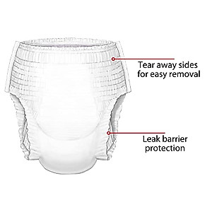 Cardinal Health Pull-On Underwear for Boys and Girls - Disposable Youth Training Pants with Tear Away Seams - Overnight Protection, Medium, 38-65 lbs, 17 Count, 1 Pack