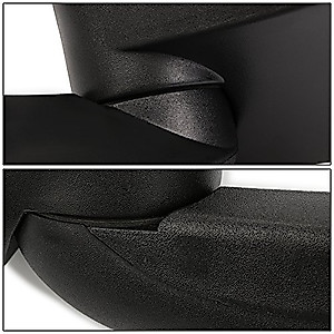 DNA Motoring TWM-010-T222-BK Pair of Manual Adjustment Towing Side Mirrors Compatible with 03-14 E-150 E-250 E-350 E-450 E-550 / Econoline,Black Housing