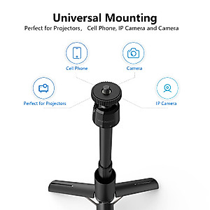 WEWATCH V50 5G WiFi Projector 1080P with Blutooth (Gray), PS101 Adjustable Height Table Projector Tripod Stand