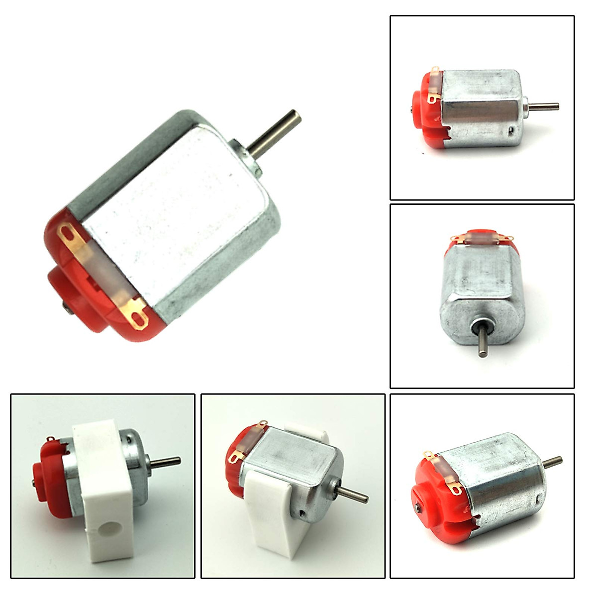 10pcs Micro 130 DC Motor Strong Magnetic Brushed Electric DC 3V -12V 25000 RPM Cars Toys Electric Motor, High Speed Torque DIY Remote Control Toy Car Hobby Motor, Metal Car Engine Motor Kit for Toys