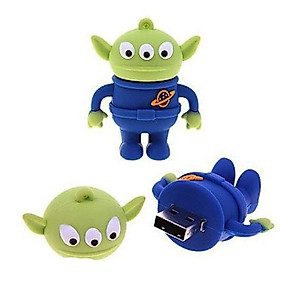 2.0 Toy Story Three Eyed Alien 32GB USB External Hard Drive Flash Thumb Drive Storage Device Cute Novelty Memory Stick U Disk Cartoon