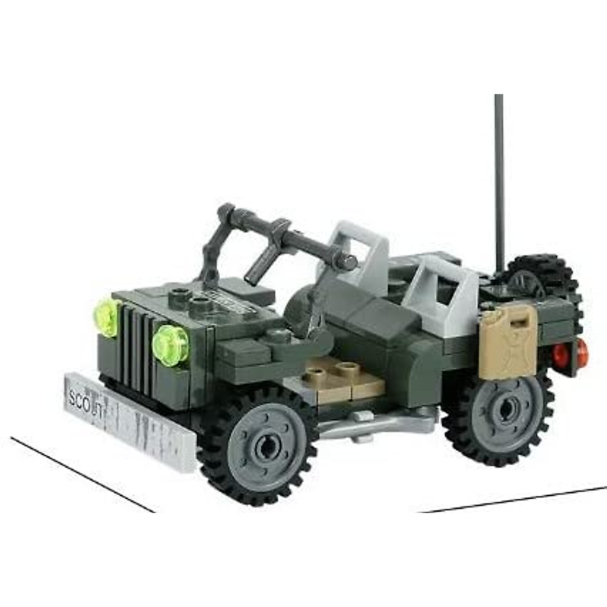 General Jim's WW2 Military Landing Craft Brick Building Toy Set Comes with Vehicle Building Blocks World War 2 Model Set for Teens and Adults