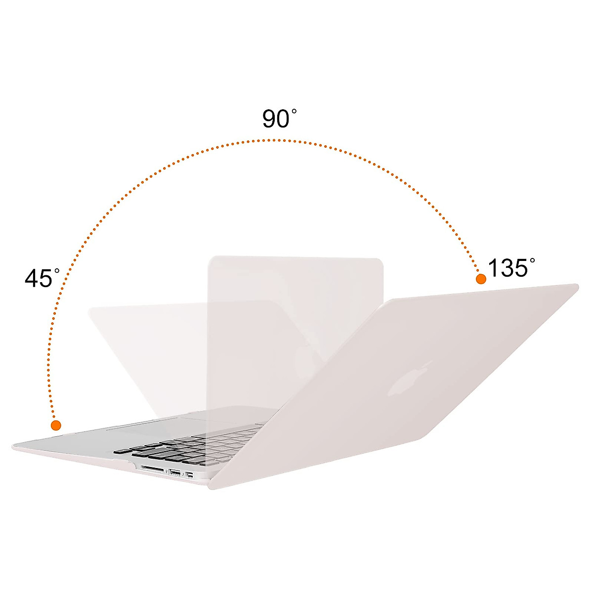 MOSISO Compatible with MacBook Air 13 inch Case Old Version 2010-2017 Release (Models: A1466 & A1369), Plastic Hard Shell Case & Keyboard Cover Skin, Rock Gray