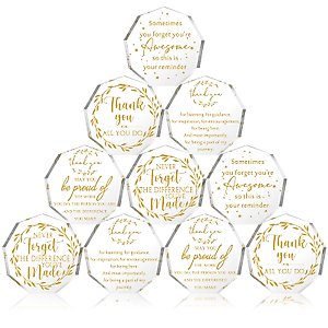 Unittype 10 Pcs Team Gifts for Employee May You Be Proud of The Work Thank You Gift for Medical Assistant Human Resources Acrylic Appreciation Gift Keepsake Office Business Favor(May You Be Proud)